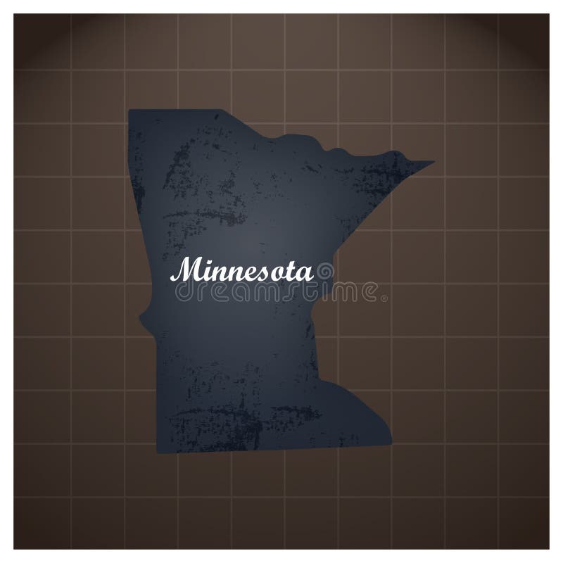Minnesota State Map. Vector Illustration Decorative Design Stock Vector ...