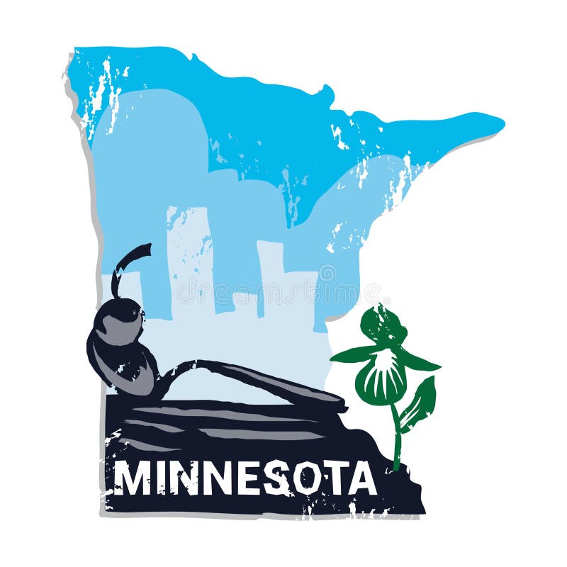 Minnesota State. Vector Illustration Decorative Design Stock Vector ...