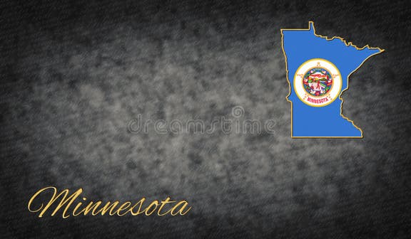 Minnesota Symbols, Map of Minnesota Stock Photo - Image of cuisine ...