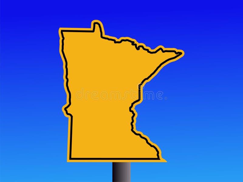 Minnesota warning sign stock vector. Illustration of silhouette - 3832136