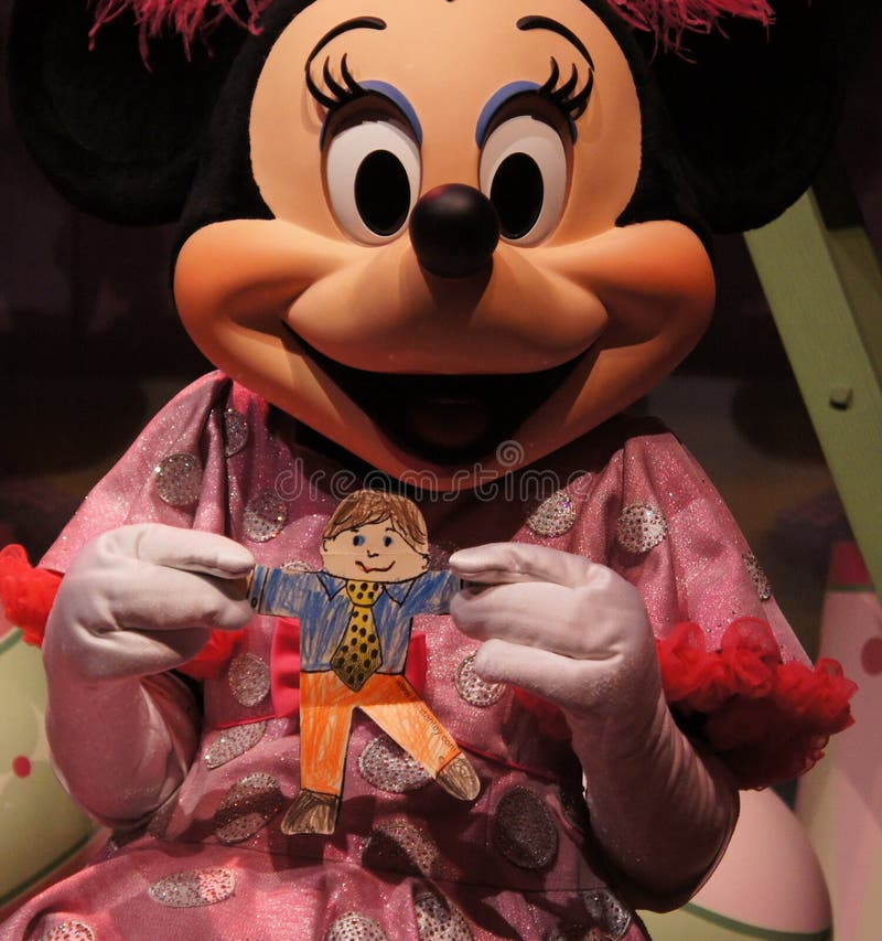 Minnie Mouse Mit Flachem Stanley Redaktionelles Bild - Bild von ...