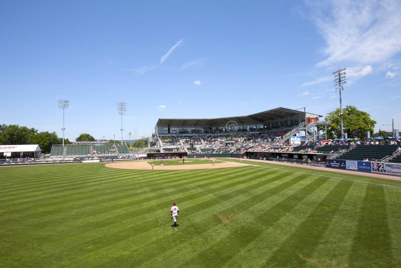 Day Time Minor League Baseball Stadium Editorial Stock Photo - Image of ...