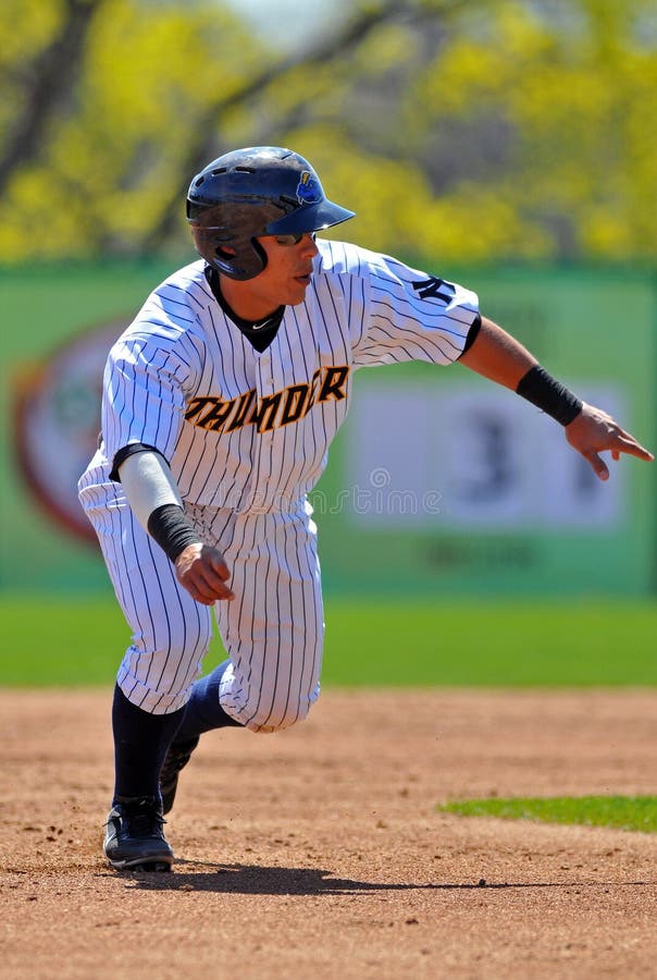Minor League Baseball Baserunner Editorial Stock Photo - Image of ...