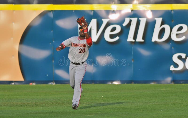 Minor League Baseball - Fielding a Fly Ball Editorial Photography ...