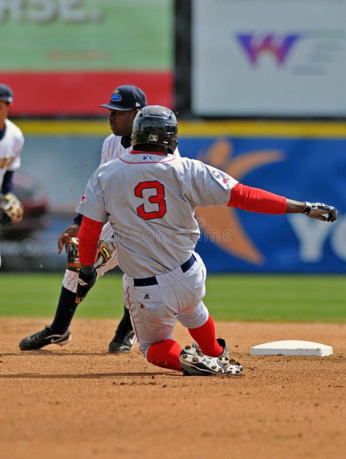 Minor League Baseball Stolen Bsae Try Editorial Image - Image of minors ...