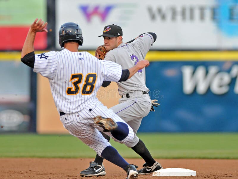 Minor League Baseball - Turning Two Editorial Stock Photo - Image of ...