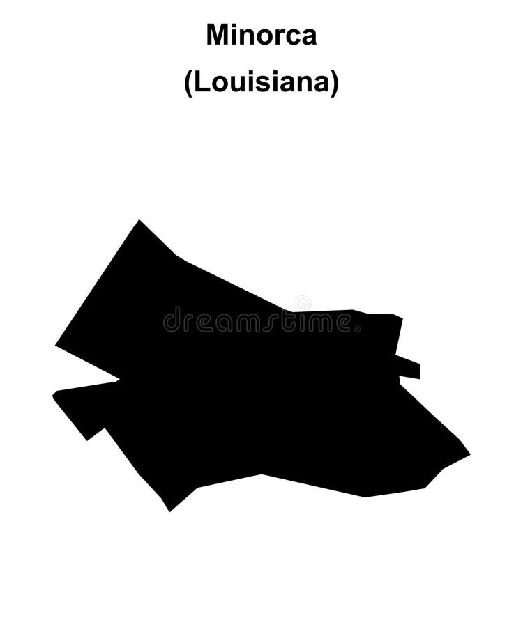 Minorca outline map stock vector. Illustration of vector - 387344180