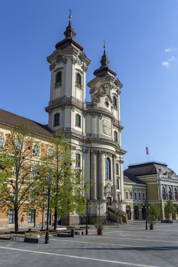 Minorite Church in Eger, Hungary Stock Image - Image of holiday, cross ...