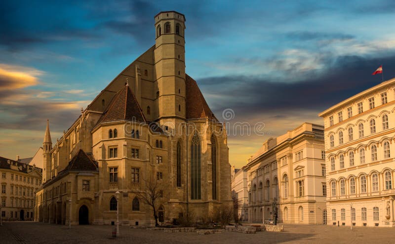 The Minorite Gothic Church in Vienna. Austria Stock Image - Image of ...
