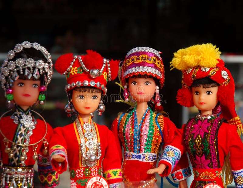 Minority clothes stock image. Image of chinese, asia, girl - 3372991