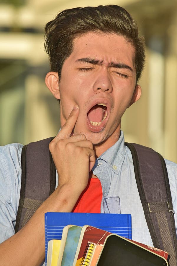 Minority Boy Student with Toothache Stock Image - Image of school ...