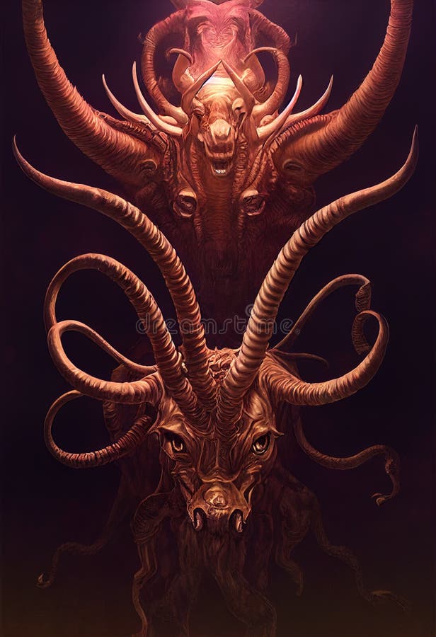 Minotaur Creature - Generative AI Stock Illustration - Illustration of ...