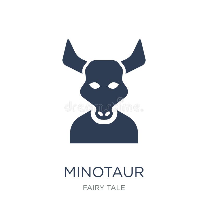 Minotaur Icon on White Background. Simple Element Illustration from ...