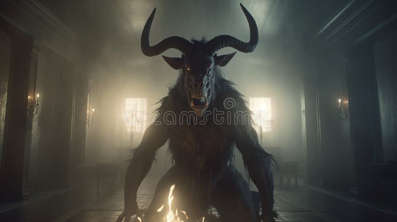 Minotaur: the Terrifying Apparition from Outer Space Stock Illustration ...