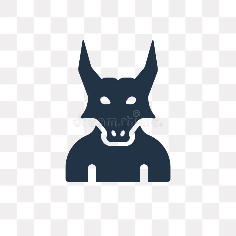 Minotaur Vector Icon on White Background. Flat Vector Minotaur Icon ...