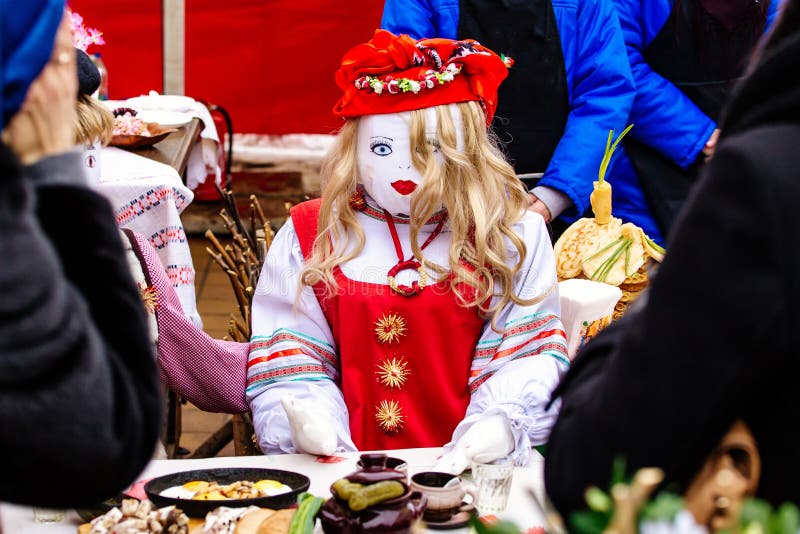 Minsk, Belarus, 02.02.2018: the Celebration of Shrovetide in Russia ...