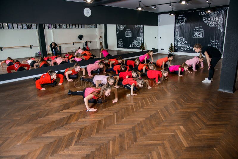 Minsk, Belarus, December 15, 2019. Dance Children S Groups are Engaged ...