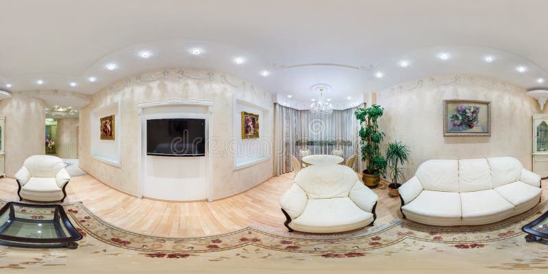 MINSK, BELARUS - FEBRUARY 27, 2014: Full Spherical 360 by 180 Degrees ...