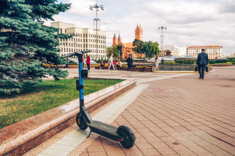 Minsk, Belarus. Independence Square, the Main Square of Minsk in ...