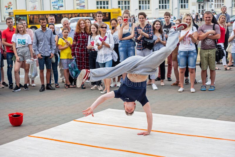 Break Dancer in the Summer Solstice Parade Editorial Photography ...