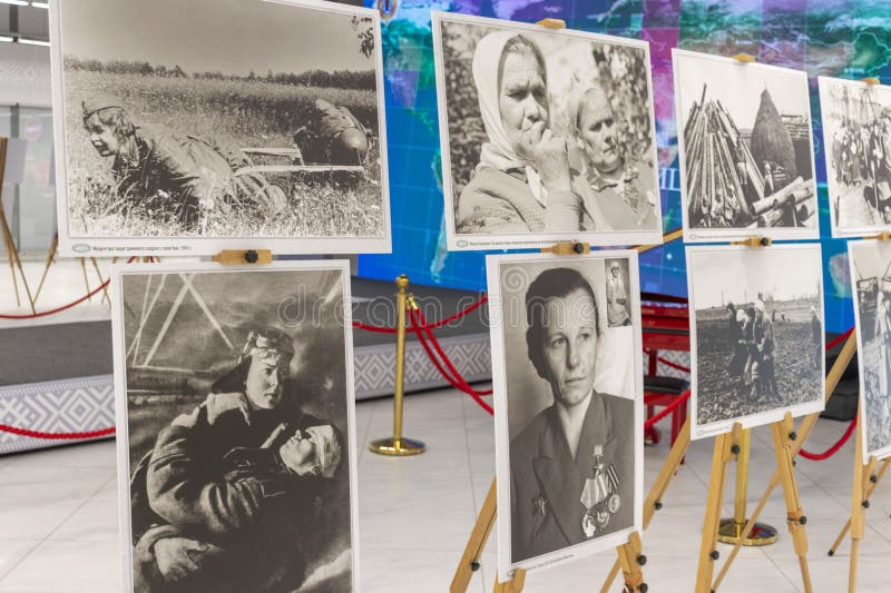 05.05.2025 - Minsk, Belarus. Large Prints of Photos Themed Second World ...