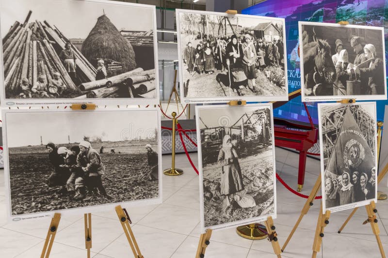 05.05.2025 - Minsk, Belarus. Large Prints of Photos Themed Second World ...