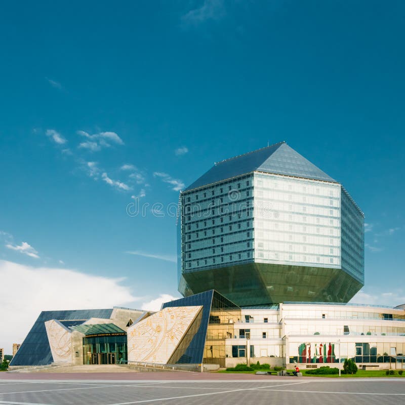MINSK, BELARUS -National Library of Belarus in Minsk. Editorial ...