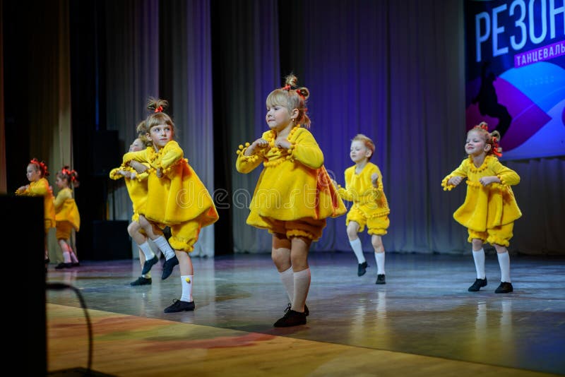 Minsk, Belarus, November 24, 2019. a Dance Group for Children Performs ...