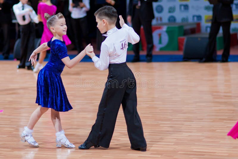 MINSK-BELARUS, OCTOBER 9:child Dance Couple Editorial Photography ...