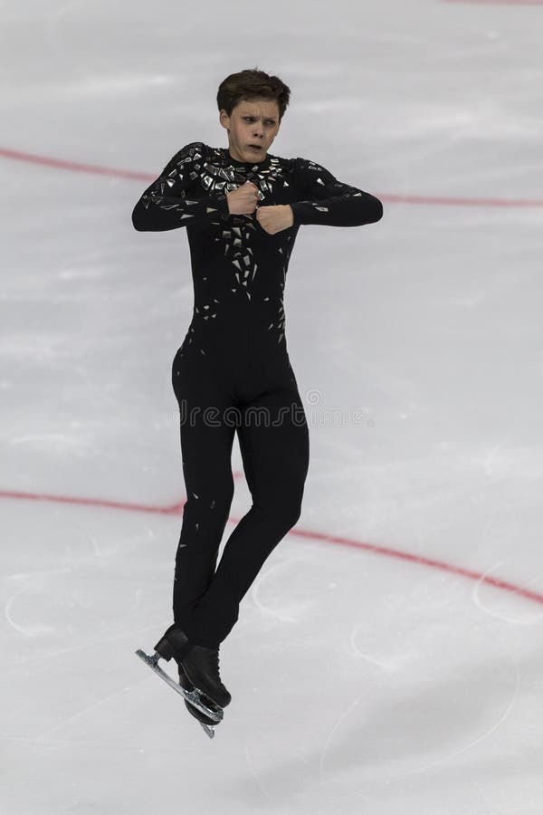 Minsk, Belarus â€“October 19, 2019: Figure Skater Alexander Lebedev ...