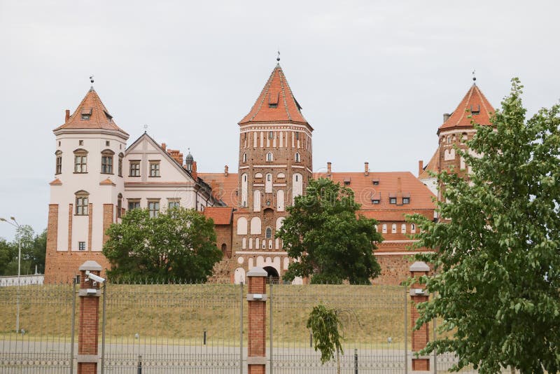 Minsk Region, Belarus, May 5, 2019: Mir Castle Complex in Belarus ...