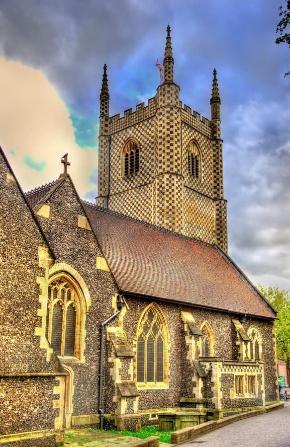 Minster Church of St Mary the Virgin in Reading Stock Photo - Image of ...
