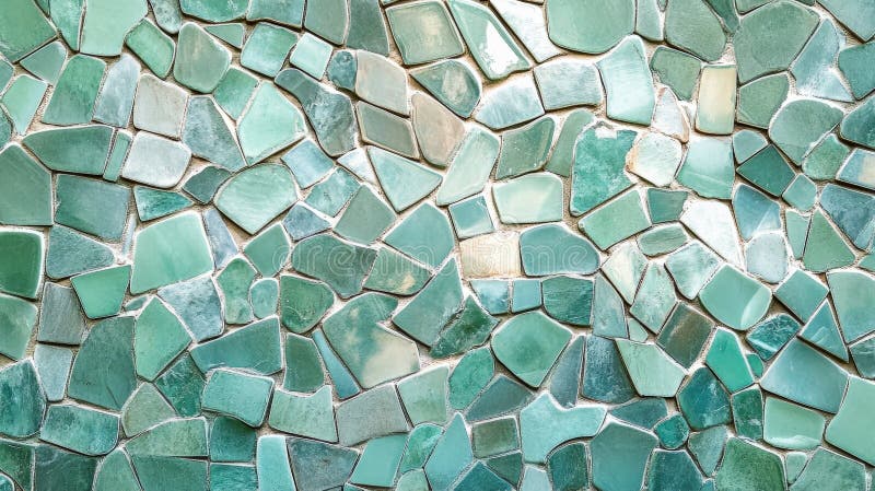 A Mint Abstract Background Featuring a Mosaic Pattern of Small ...