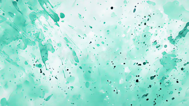 A Mint Abstract Background Featuring a Splatter Paint Effect. the ...