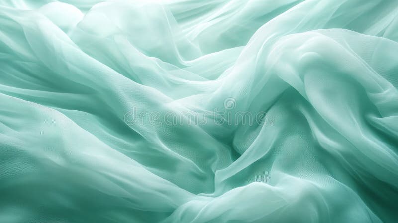 A Mint Abstract Background with a Light, Airy Chiffon Texture. the ...