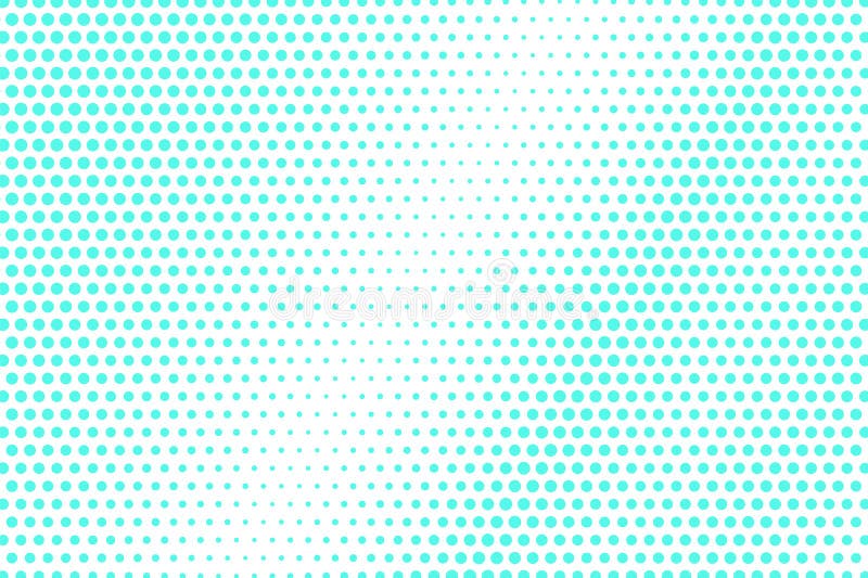 Mint Blue Dotted Halftone. Half Tone Background. Textured Dotted ...