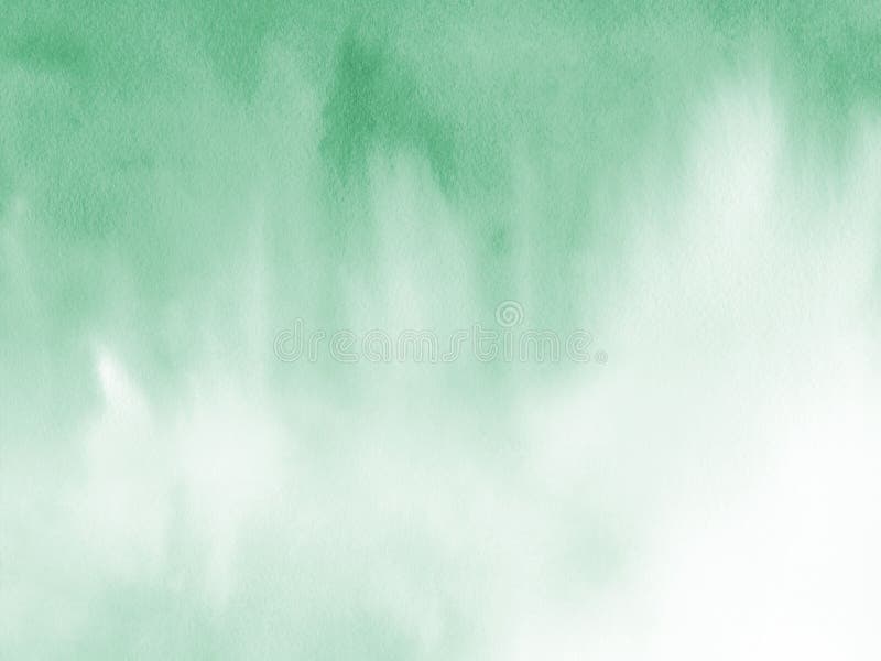 Mint Blue Watercolor Paper Background. Watercolour Texture on White ...