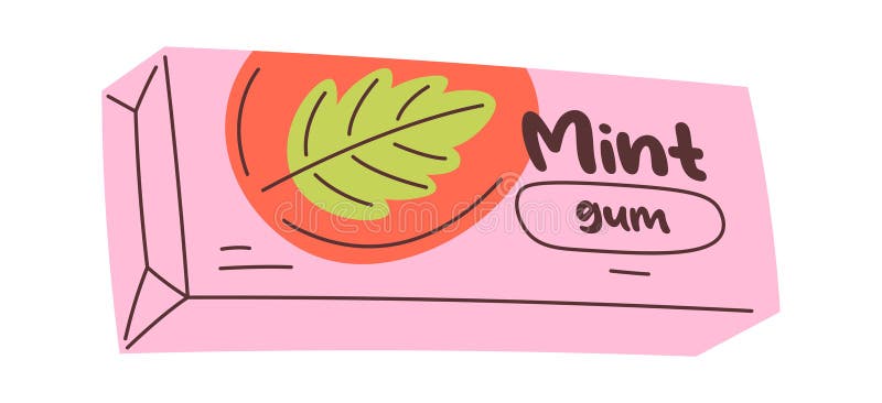 Mint Bubble Gum stock vector. Illustration of menthol - 278747545