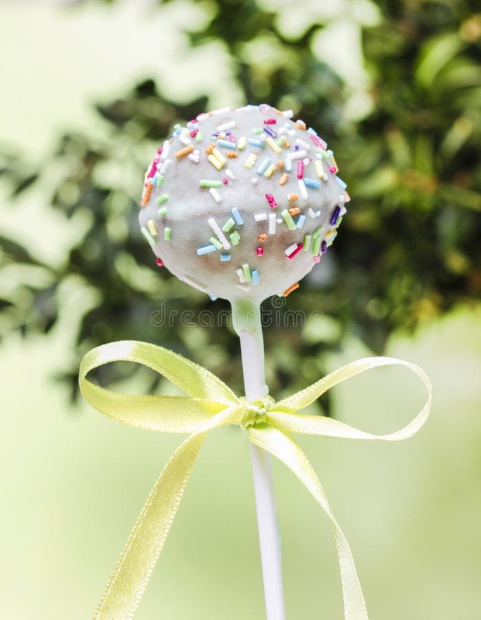Mint Cake Pops Decorated with Sprinkles Stock Photo - Image of luxury ...