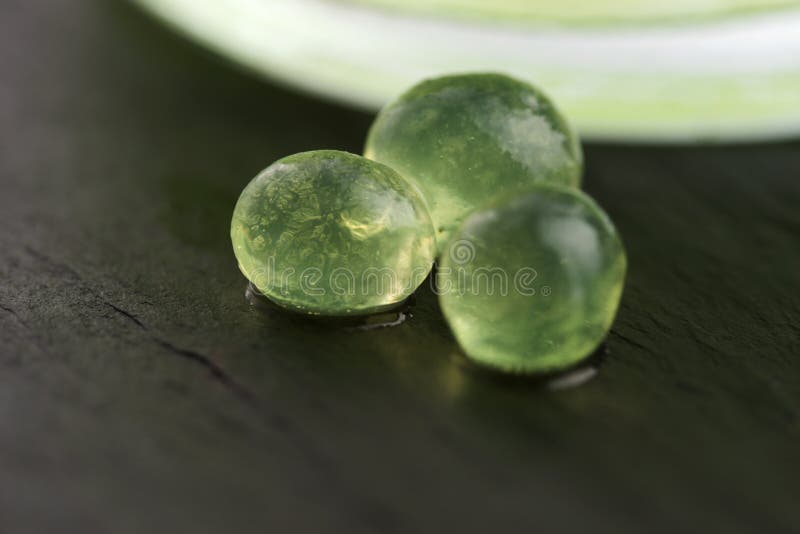 Mint Caviar, Molecular Gastronomy Stock Image - Image of tasty, mint ...