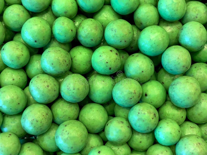 Mint Chocolate Candy Balls Close Up Stock Photo - Image of coated ...