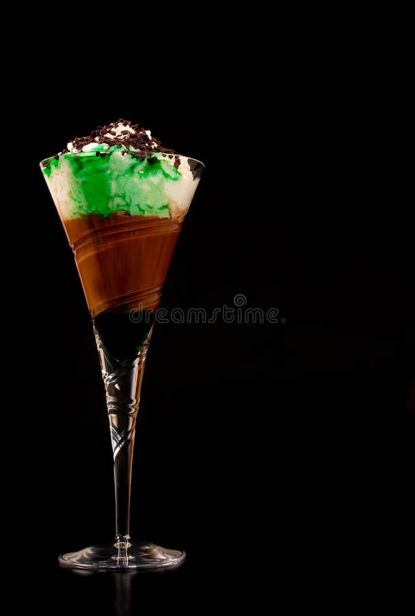 Mint-chocolate milkshake stock photo. Image of drink - 14191420