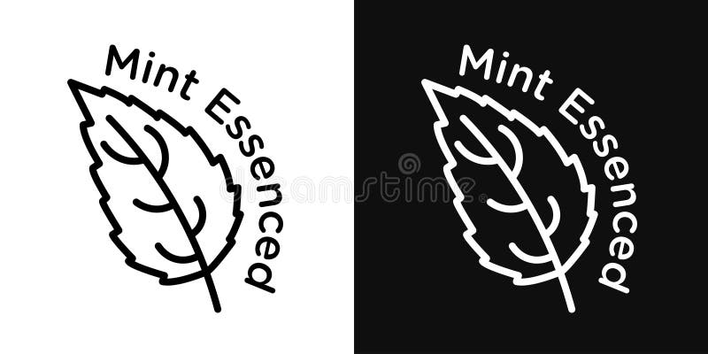 Mint essenced icon stock vector. Illustration of simple - 330450634