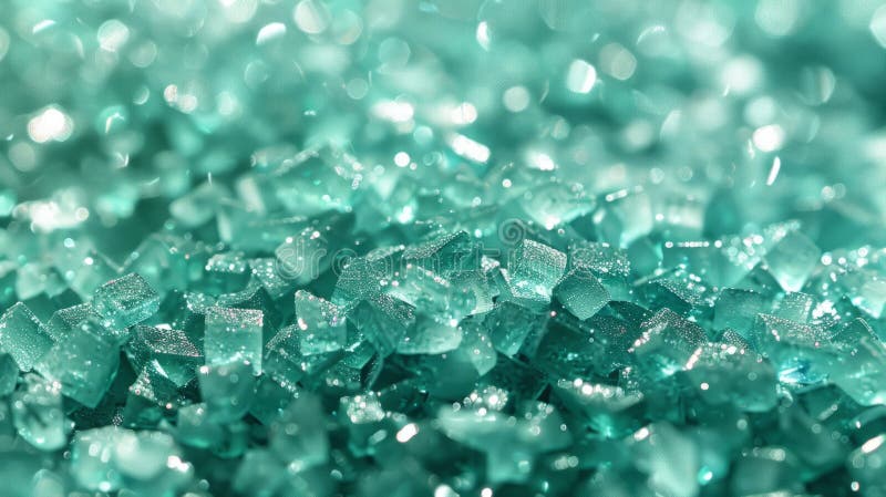 Mint Green Abstract Crystals Background, Decorative Geometric Shapes ...