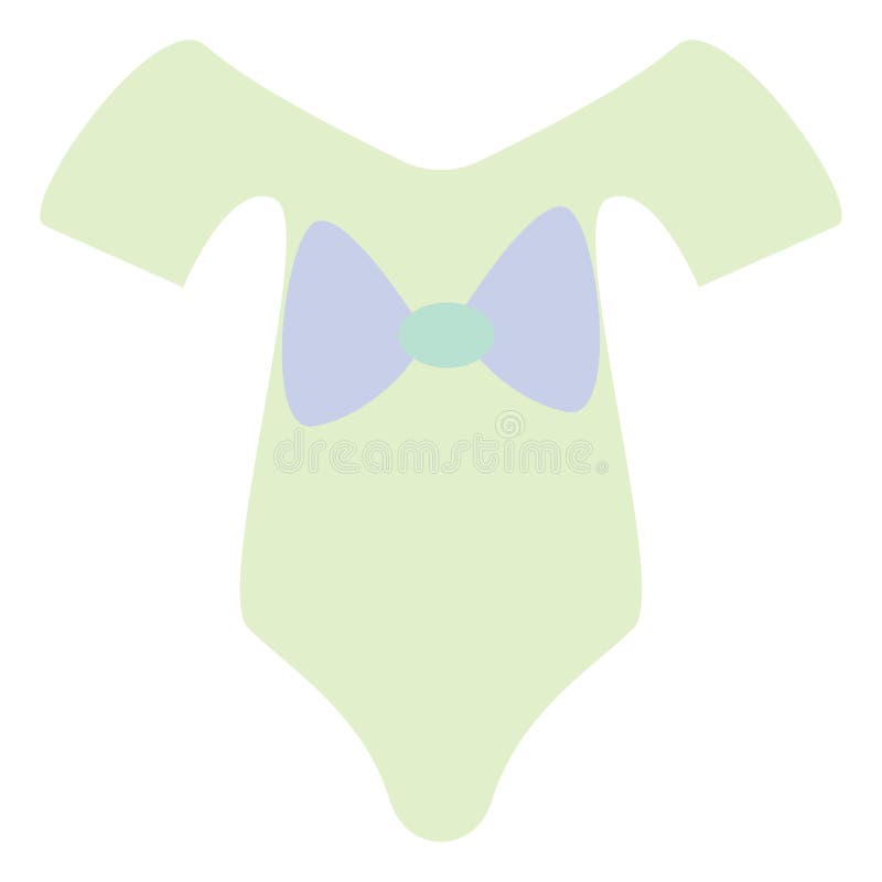 Green Baby Suit with Footprints, Icon Stock Vector - Illustration of ...