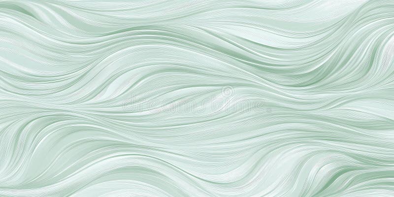 Mint Green Background with Flowing Wave Patterns. the Light Gray ...