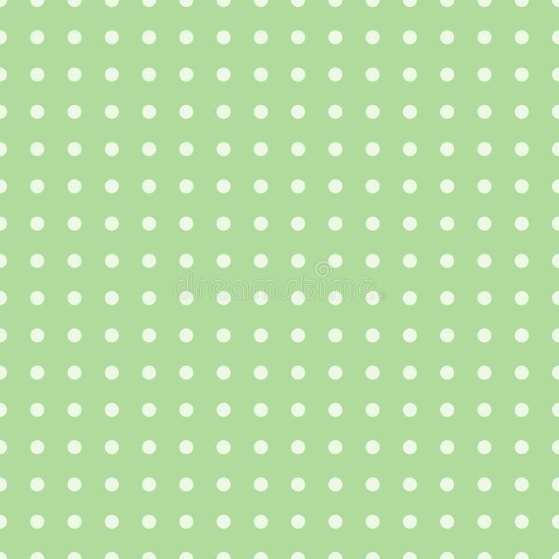 Mint Green Background with White Polka Dots Pattern for Textile Design ...