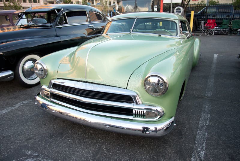 Mint Green Chevrolet stock image. Image of chevy, classic - 66636707