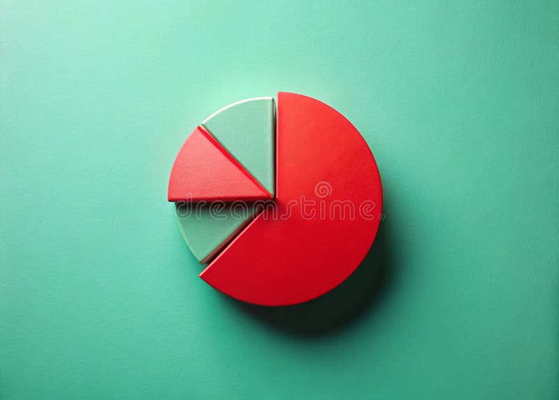 Mint Green Data Visualization a Red Pie Chart Highlights Key ...