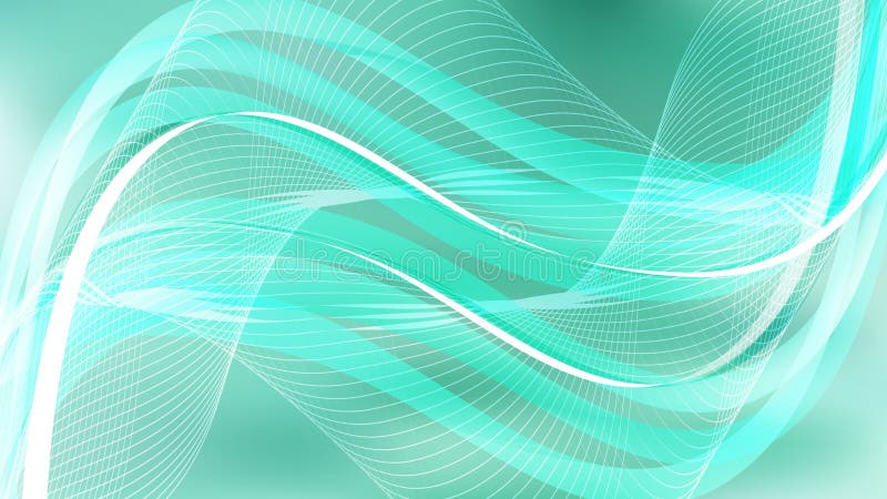 Mint Green Flow Curves Background Stock Vector - Illustration of mint ...
